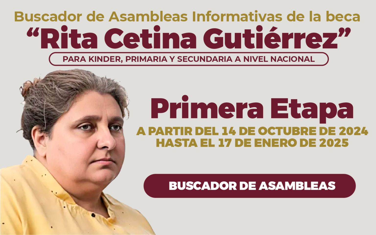 Buscador de Asambleas Informativas Beca Rita Cetina | Escuela Primaria MX